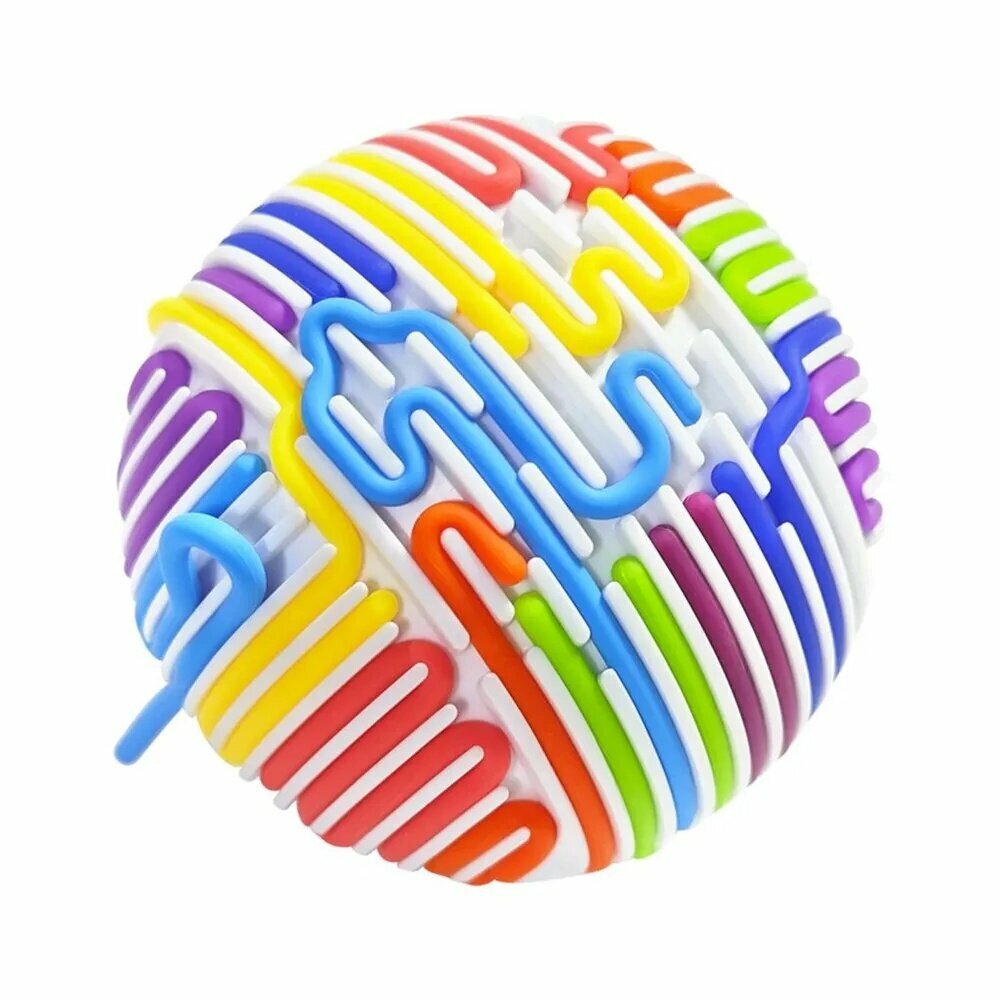 Радужный мяч с веревкой для сенсорной игры