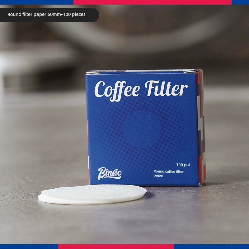 Бумага для фильтрации кофе Bincoo ручной работы, в форме веера, для кофеварок Мока, с коробкой для хранения и ручкой