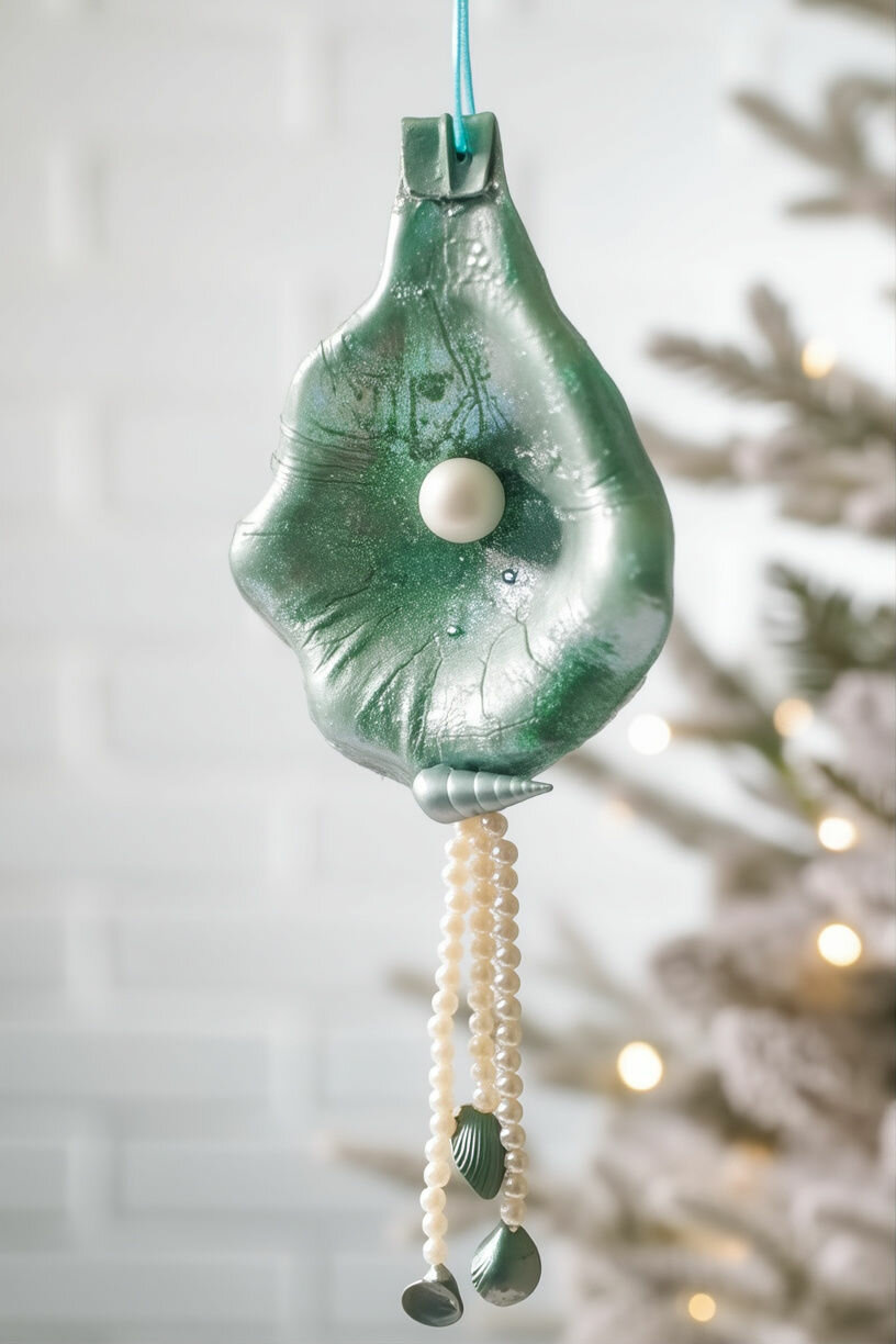 Ёлочная игрушка явление жемчуга, бумага, пластик, 20 см, Винтер Деко (Winter Deco) 2007578