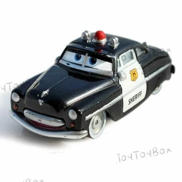 Коллекционная металлическая литая машинка из мультфильма "Тачки" (Cars) Шериф Радиатор Спрингс