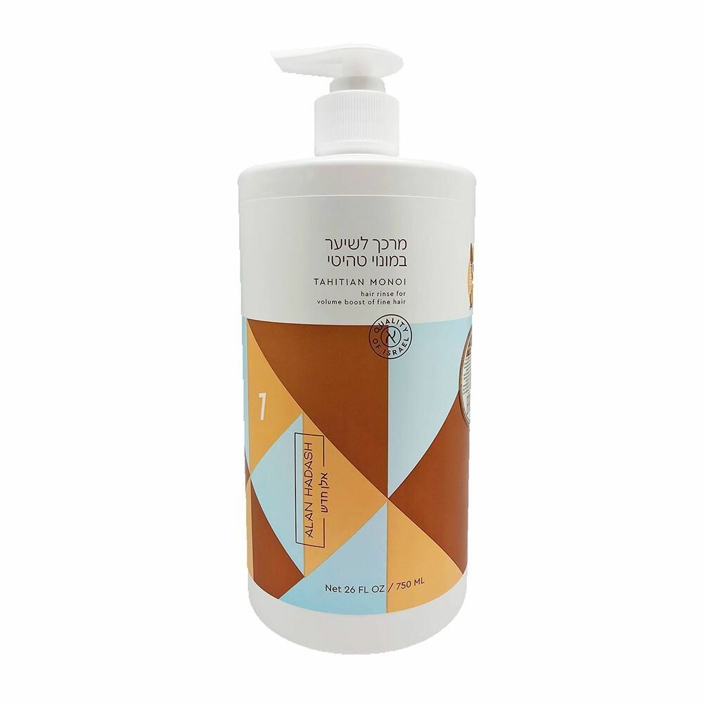 Кондиционер для тонких, обезвоженных волос, требующих дополнительно объема ALAN HADASH Tahitian Monoi, 750 мл