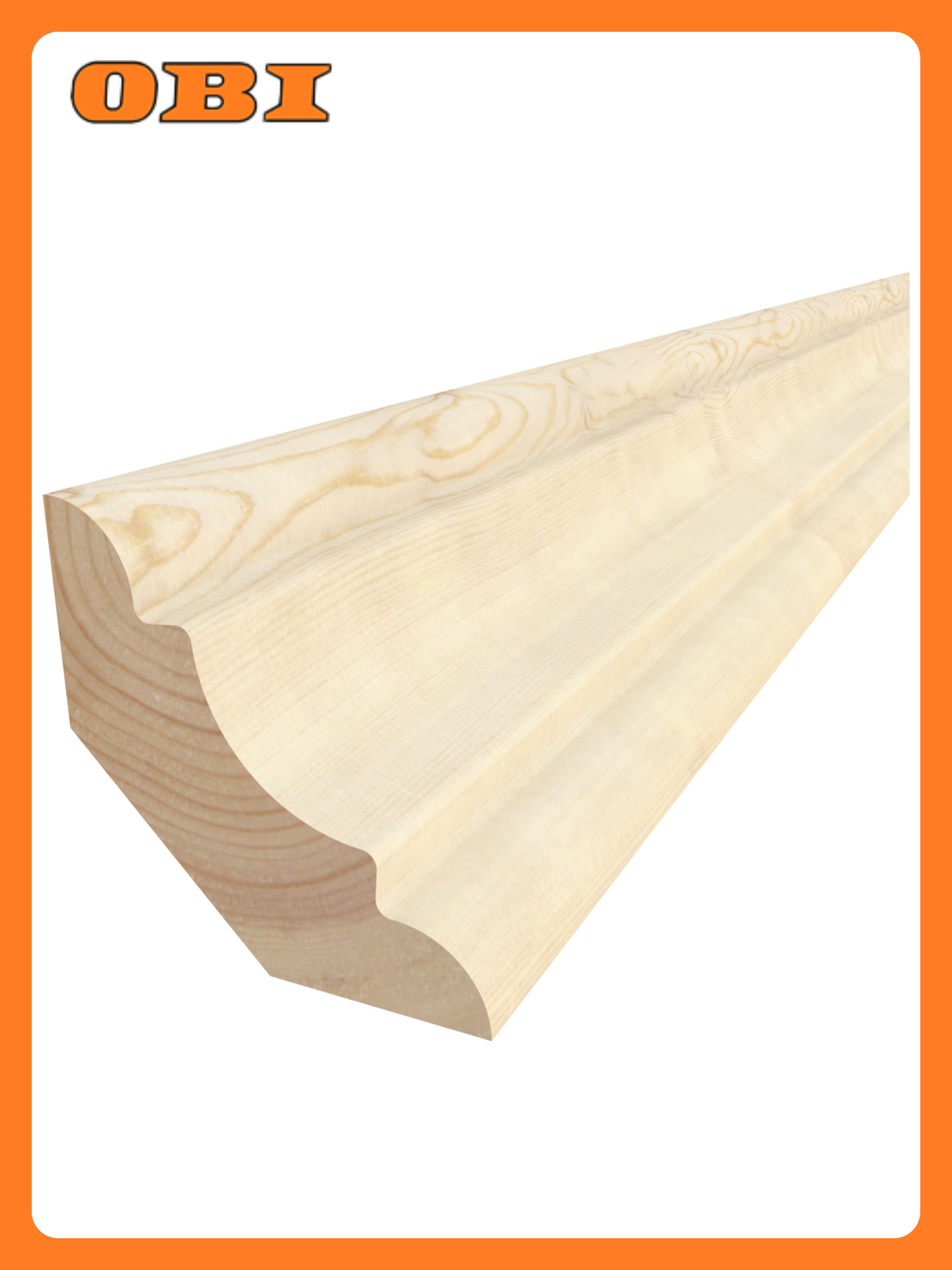 Плинтус TimberStyle Классика, сосна, фигурный, 2400x40x12 мм