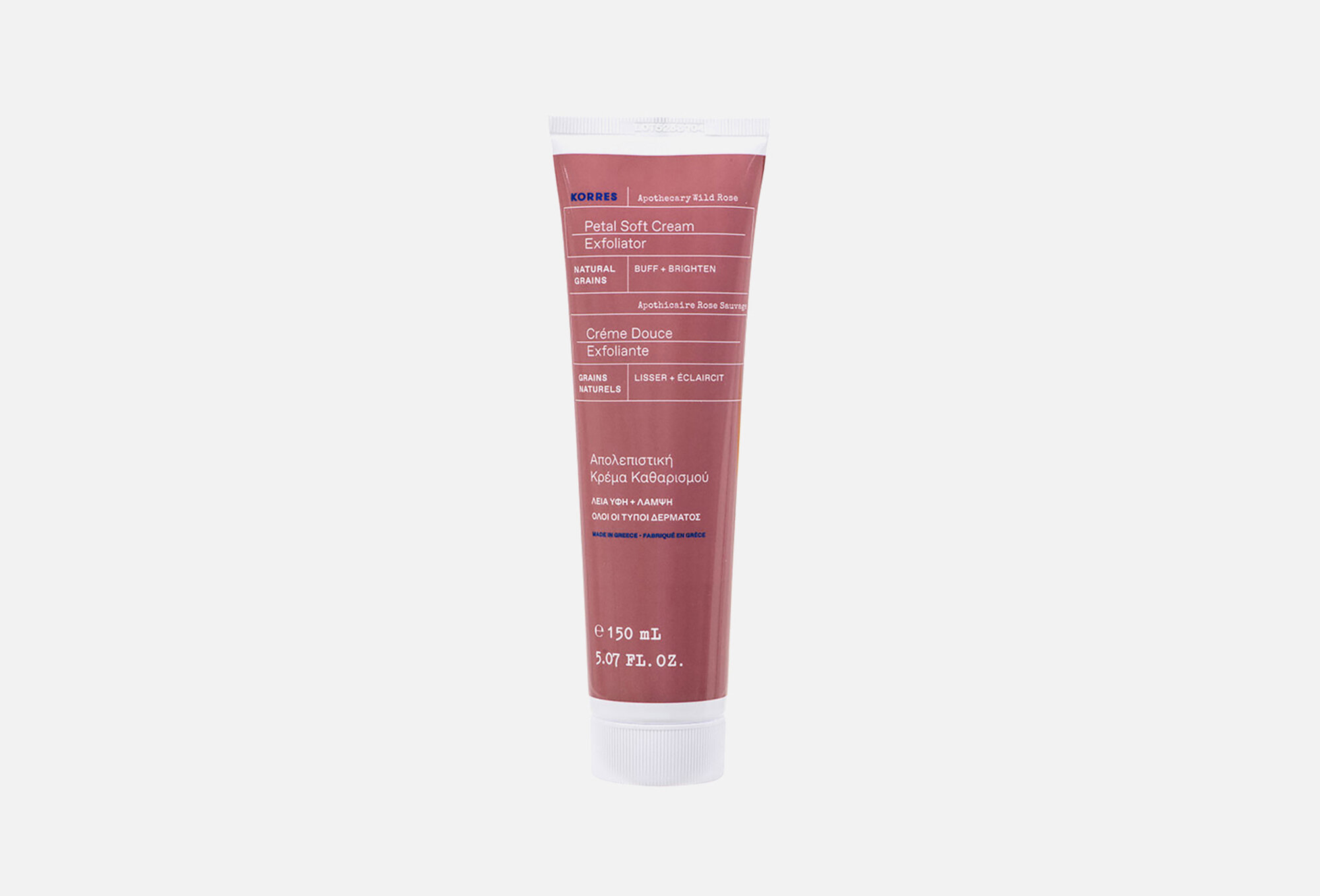Мягкий эксфолиант KORRES Apothecary Wild Rose Petal Soft Cream Exfoliator 150 мл