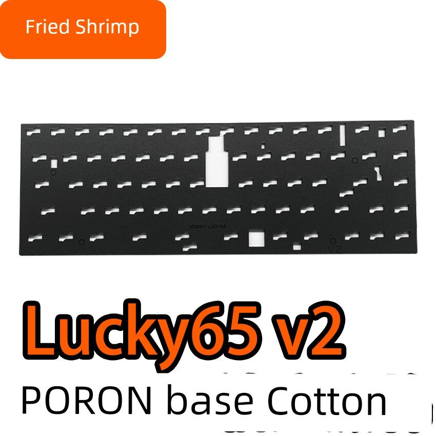 Клавиатура Vika lucky65V2: специальная звукопоглощающая подкладка PORON, сэндвич-основание из хлопка IXPE, подкладка
