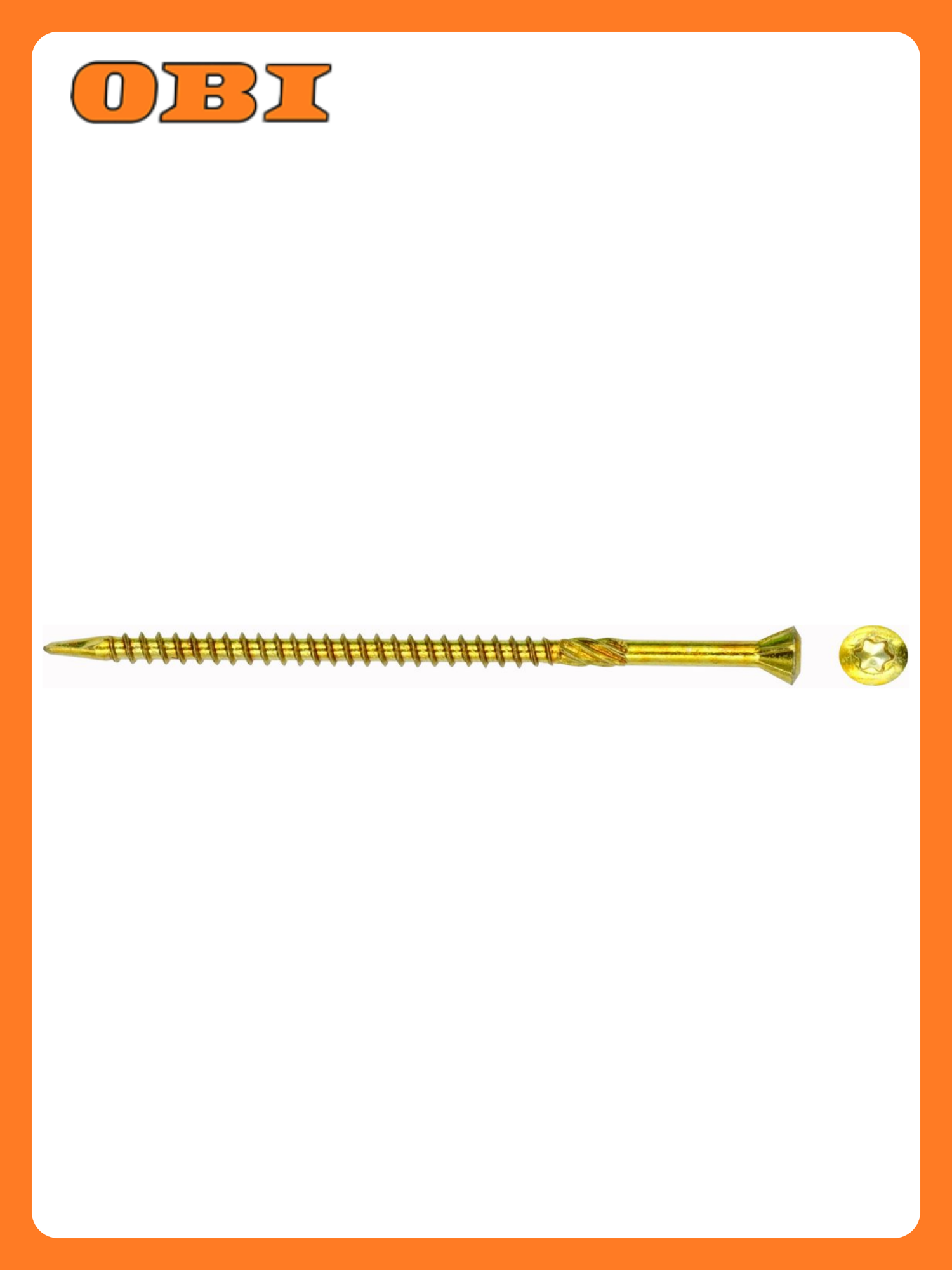 Шуруп для полов Европартнер, самозенкующий, потай, TORX 10, 3,2Х60, 40 шт