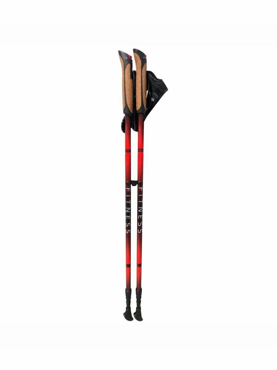 Палки для скандинавской ходьбы Tramp Fitness (красные) TRR-011