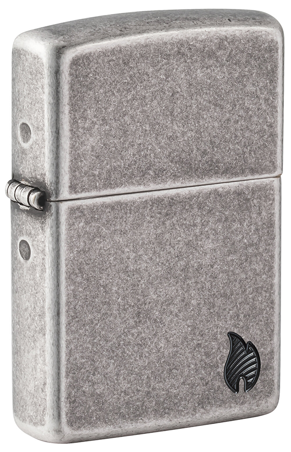 Зажигалка ZIPPO Armor® Flame c покрытием Antique Silver, латунь/сталь, серебристая, 38x13x57 мм (не заправленная)