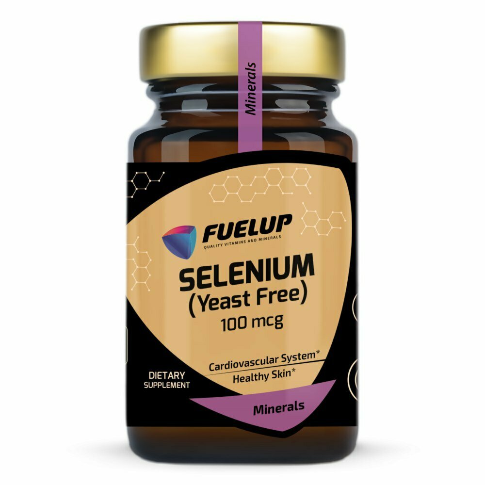 Селен, FuelUP, защита клеток, щитовидки и иммунитета, Selenium, 100 мкг, 100 таблеток