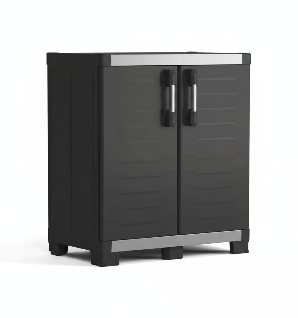 Шкаф хозяйственный Keter Armadio Basso xl Garag, серый, 89 см x 54 см x 99 см