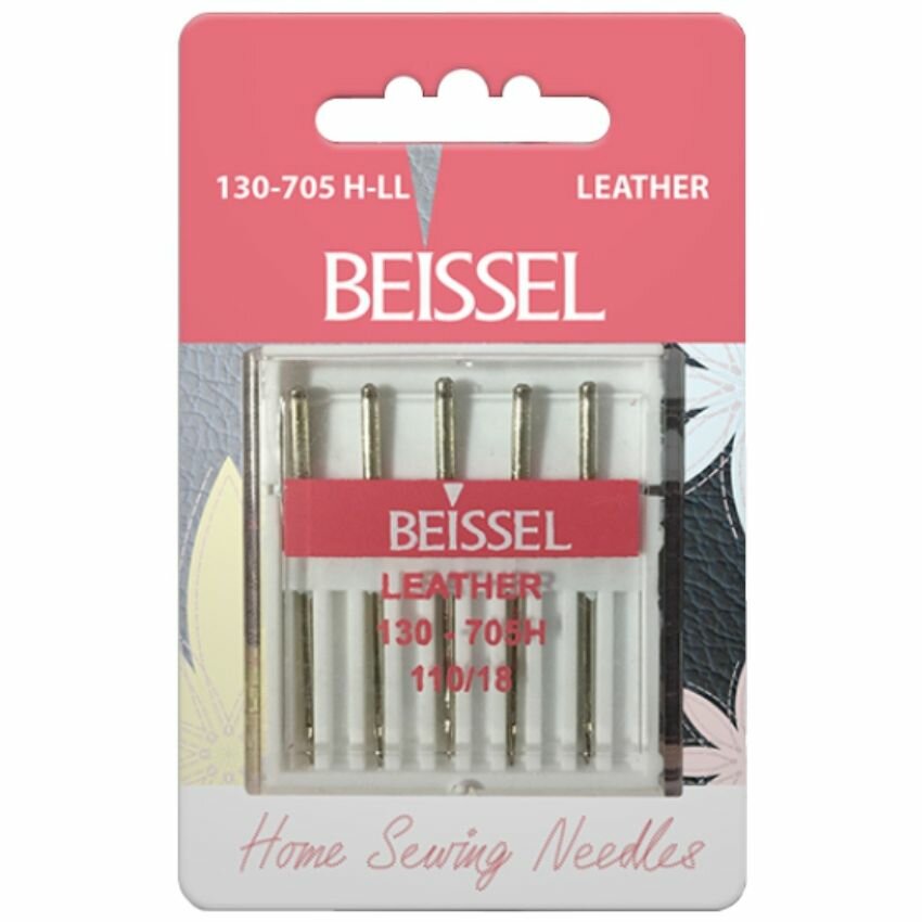 Иглы для швейных машин BEISSEL для кожи, Leather, 5 шт, № 110