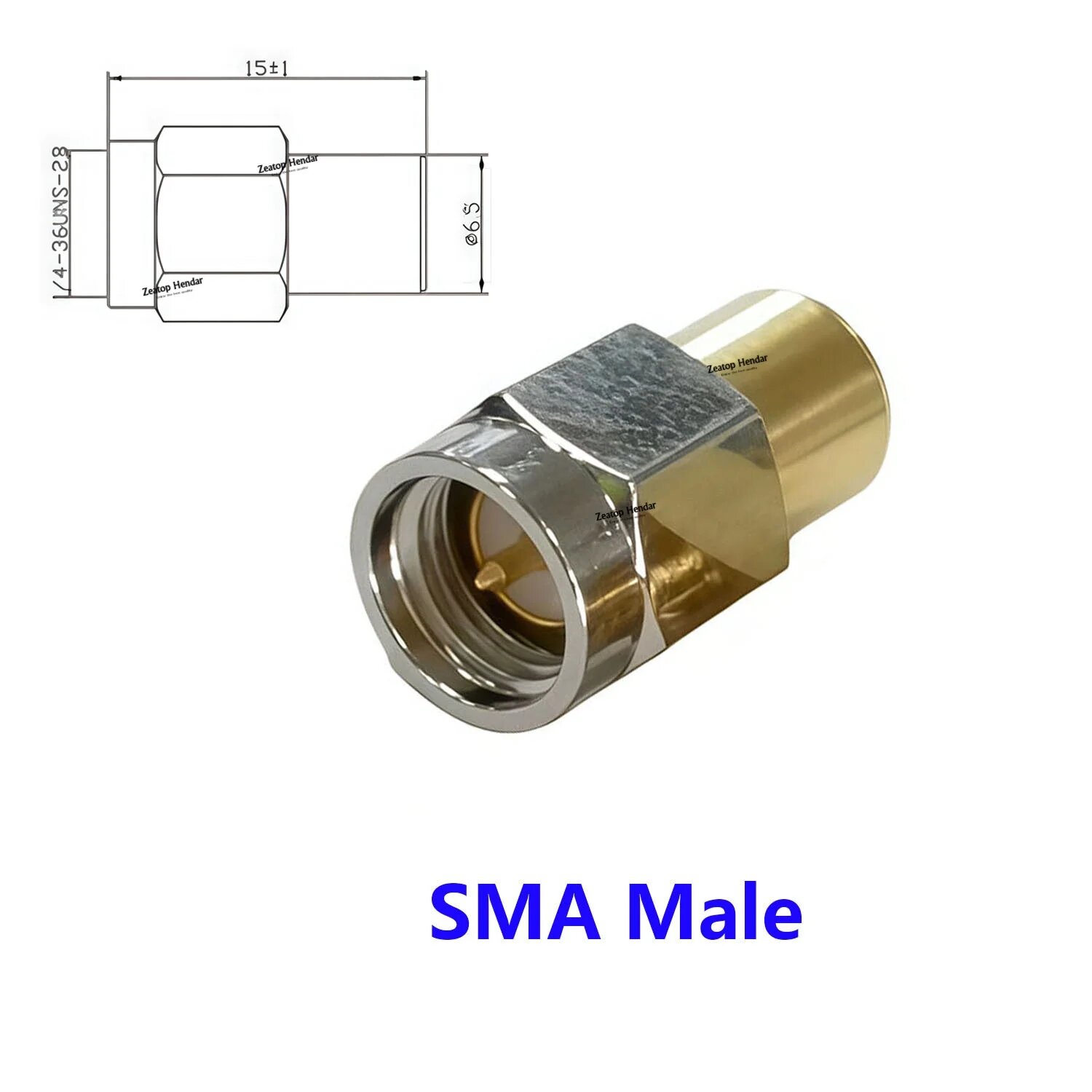 RF Терминатор нагрузки Zeatop Hendar SMA/RP-SMA 2Вт 18ГГц/26.5ГГц 50 Ом 18GHz, SMA Male