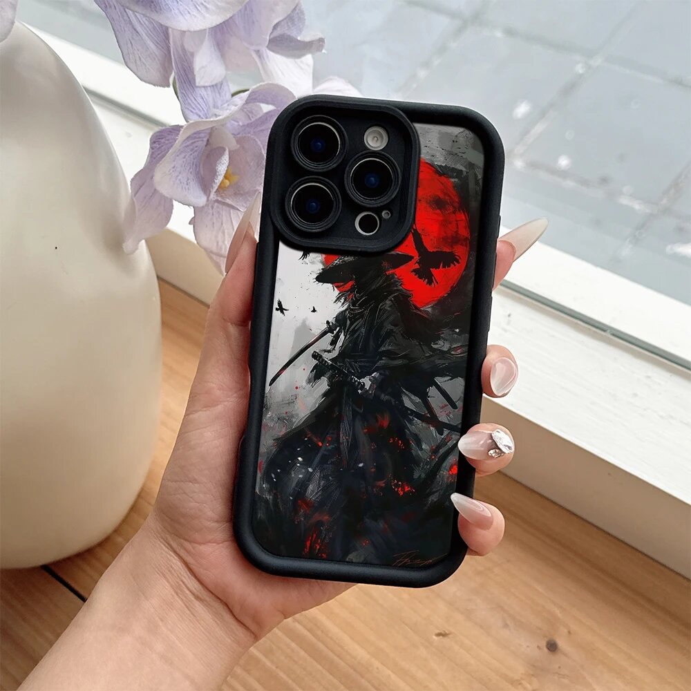 Крутой японский призрак самурайский чехол для телефона Huawei P50 Nova10 Honor 400 300 200 X7B X8A X8B X8C Magic7 X9c Smart Lite Pro 4G 5G