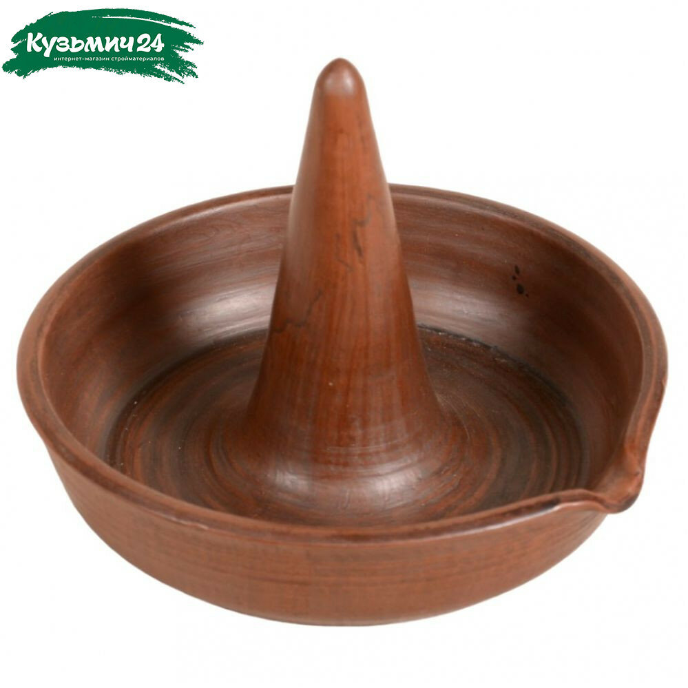 Подставка Посадская Р4203 для запекания курицы в духовке, красная глина