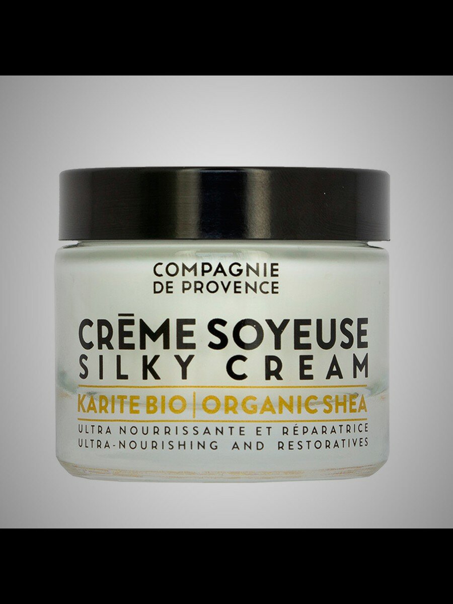 COMPAGNIE DE PROVENCE Karite Bio Organic Shea Silky Cream, Питательный крем-шелк для лица 50 мл