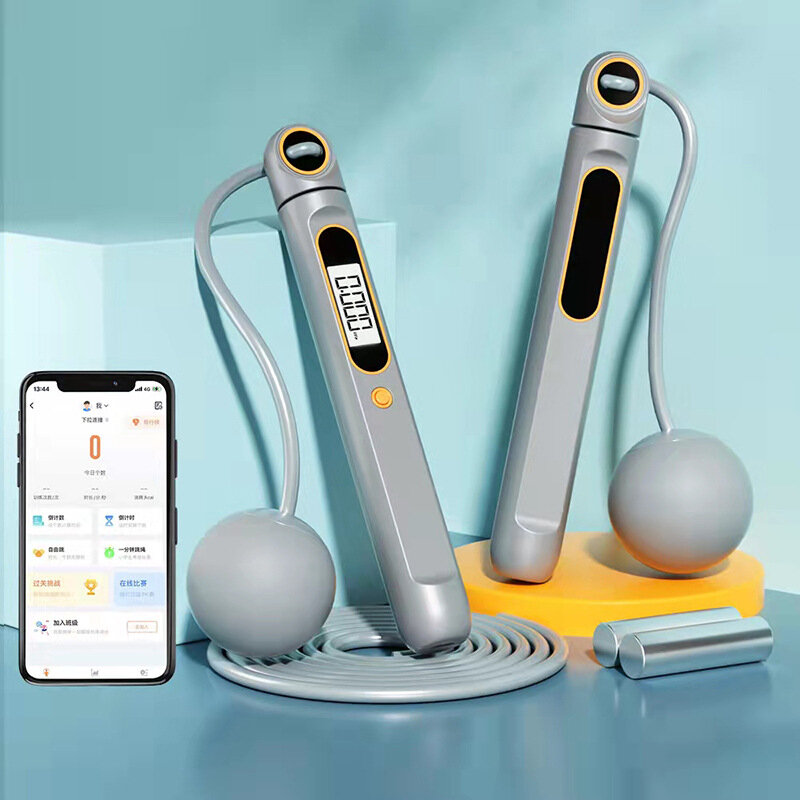 Беспроводная скакалка для фитнеса с Bluetooth-счетчиком, детская скакалка, спортивное оборудование для начальной школы, спортивная скакалка с функцией подсчета.