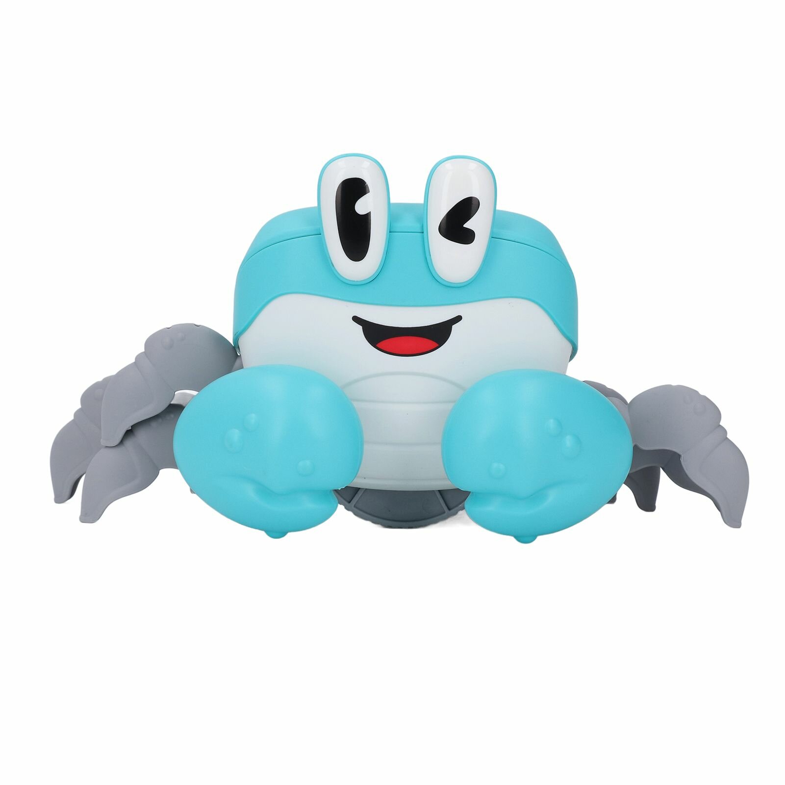 Ползущий краб-синий, сенсор, свет/музыка