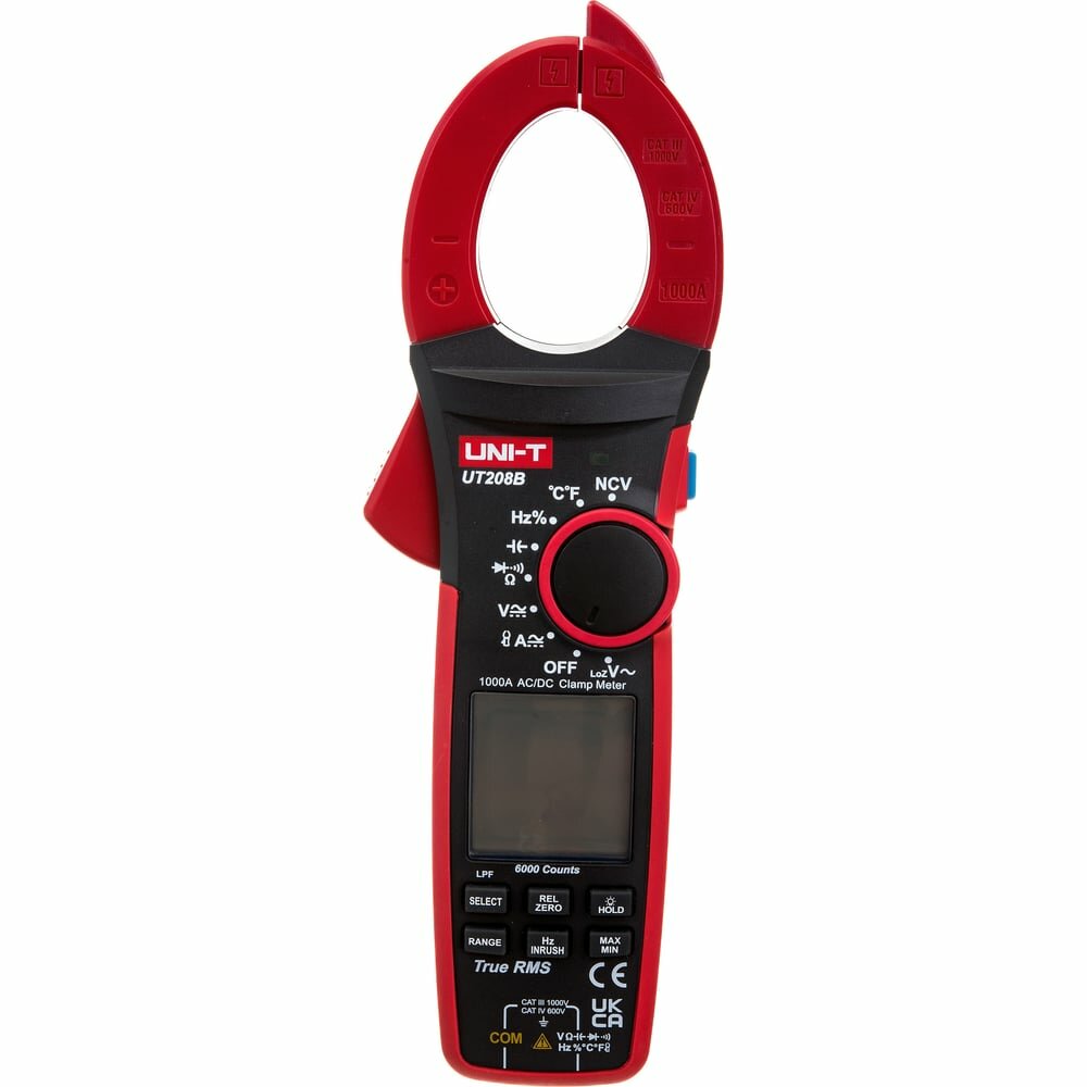 Токоизмерительные цифровые клещи UNI-T UT208B TrueRMS, AC/DC, 1000A, 00-00004257