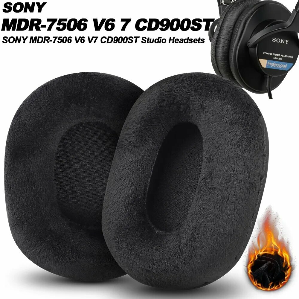 Амбушюры SONY MDR-7506 V6 V7 CD900ST Music Public Kingdom HP401 для наушников
