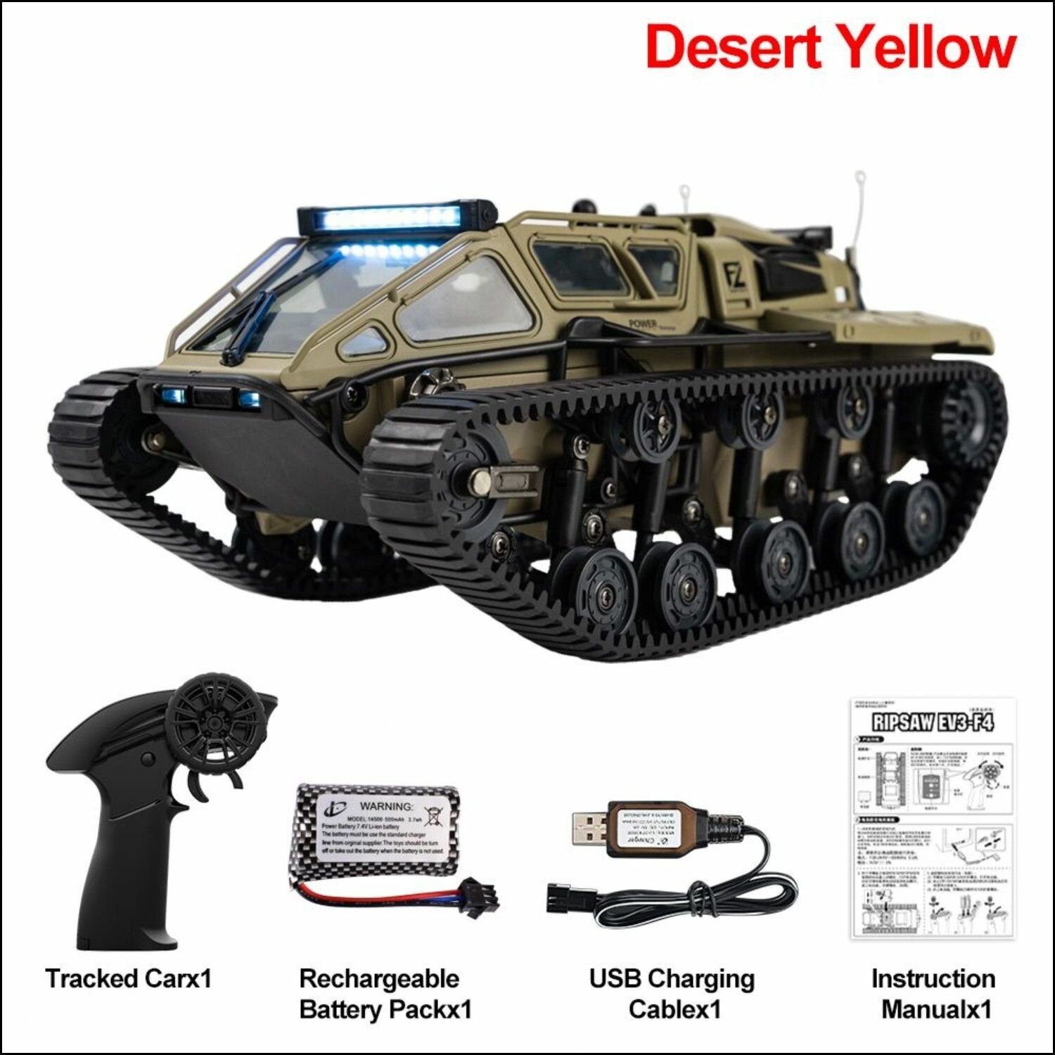 Гусеничная модель JJRC C8812 в масштабе 1:16 с премиум подсветкой для 13 типов покрытий