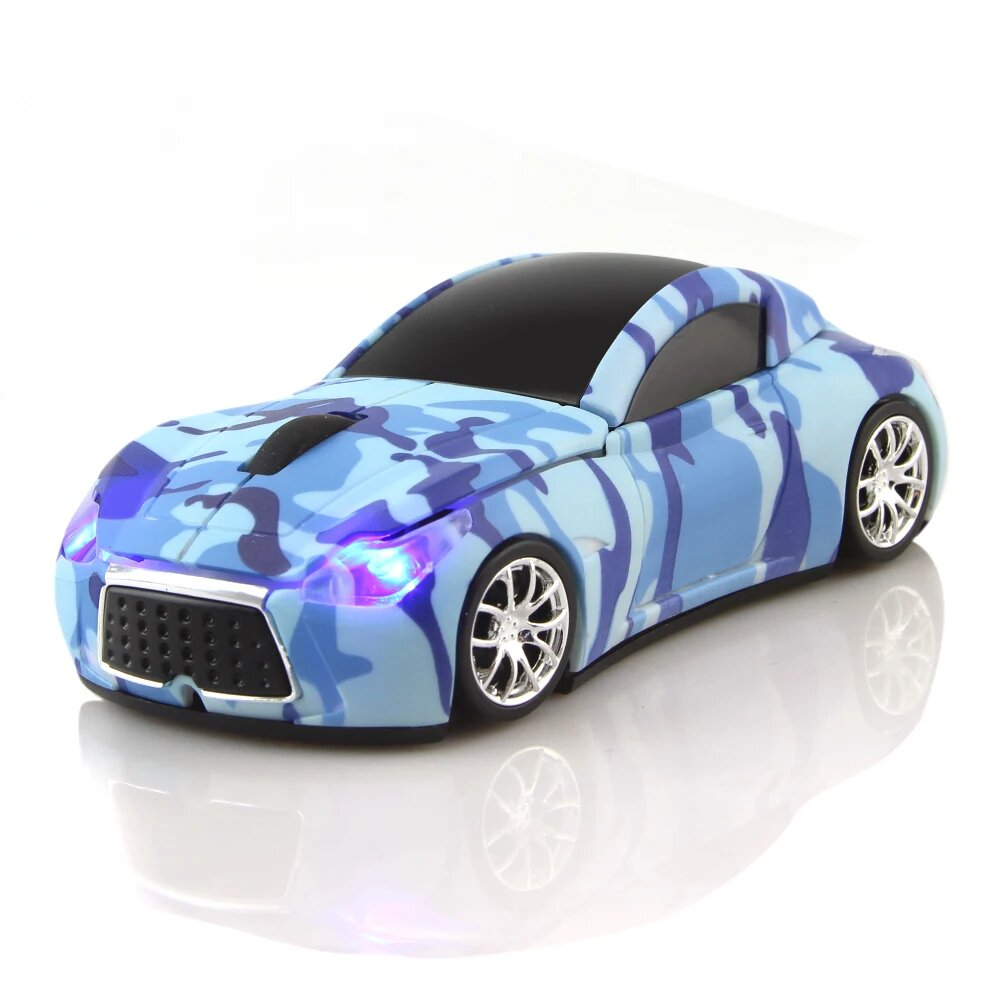 DIGIBLUSKY беспроводная спортивная мышь черный Голубой, Camouflage Blue