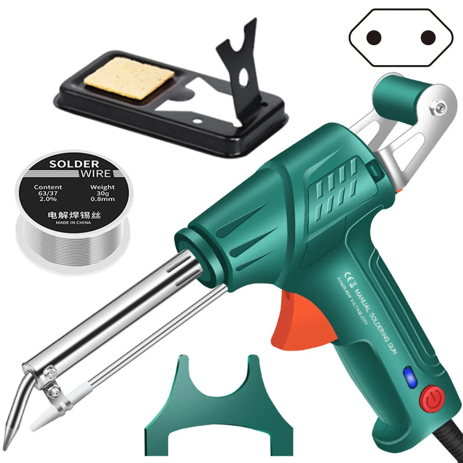 Паяльник электрический UZZDSS, EU plug, 3pcs Set