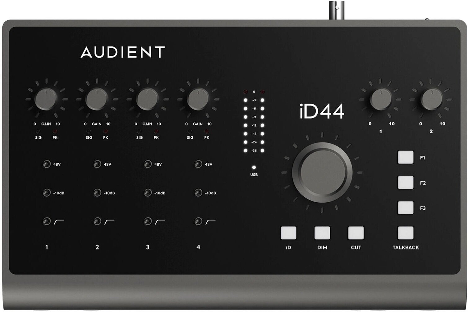 Audient ID44 mkii - внешний аудио интерфейс, 20 входов,24 выхода, 24-бит / 96 кГц.