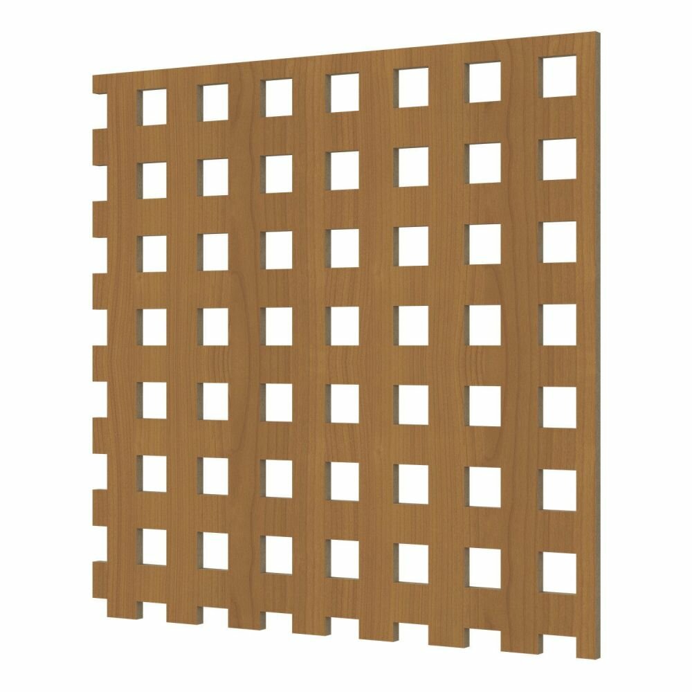 Перфорированная Панель Cosca Квадро 10-20 ХДФ Ольха В2070хШ930 мм / Коска.