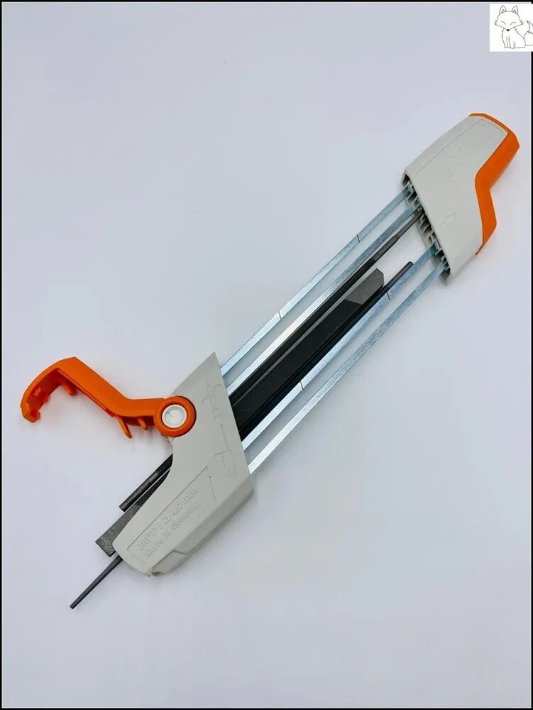 Комплект для Заточки Пильных Цепей Stihl 4,0 мм с Шагом 3/8" P: Все в Одном для Бензопилы