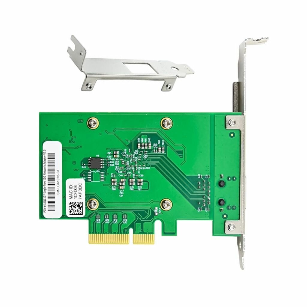 Однопортовая серверная сетевая карта PCIe x4 10G racing 10 гигабит