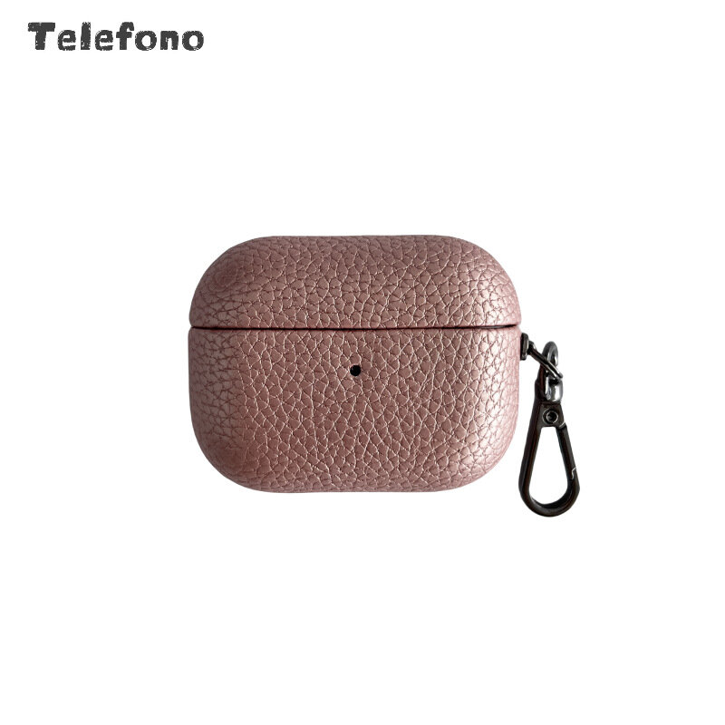 Подходит для Apple AirPods 1/2 поколения, чехол для наушников с узором личи, защита для наушников AirPods Pro 3 Bluetooth