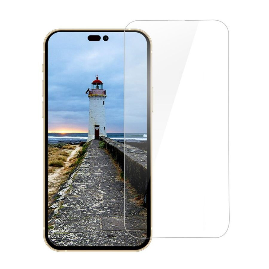 Защитное стекло на дисплей iPhone 17 Pro/16 Pro (6.3"), ANANK All Clear Transparent 9H/3D, Без рамки, 0.3 mm