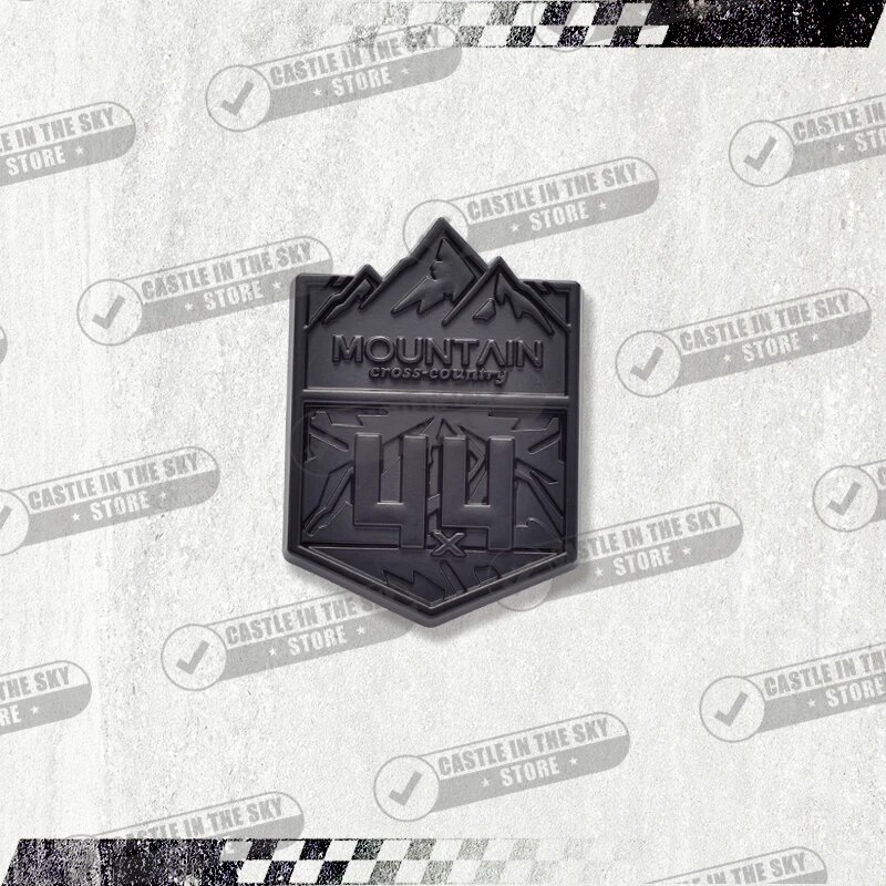 3D Автомобильная наклейка 4x4, горная передняя решетка, значок, металлическая наклейка, 4X4 Badge