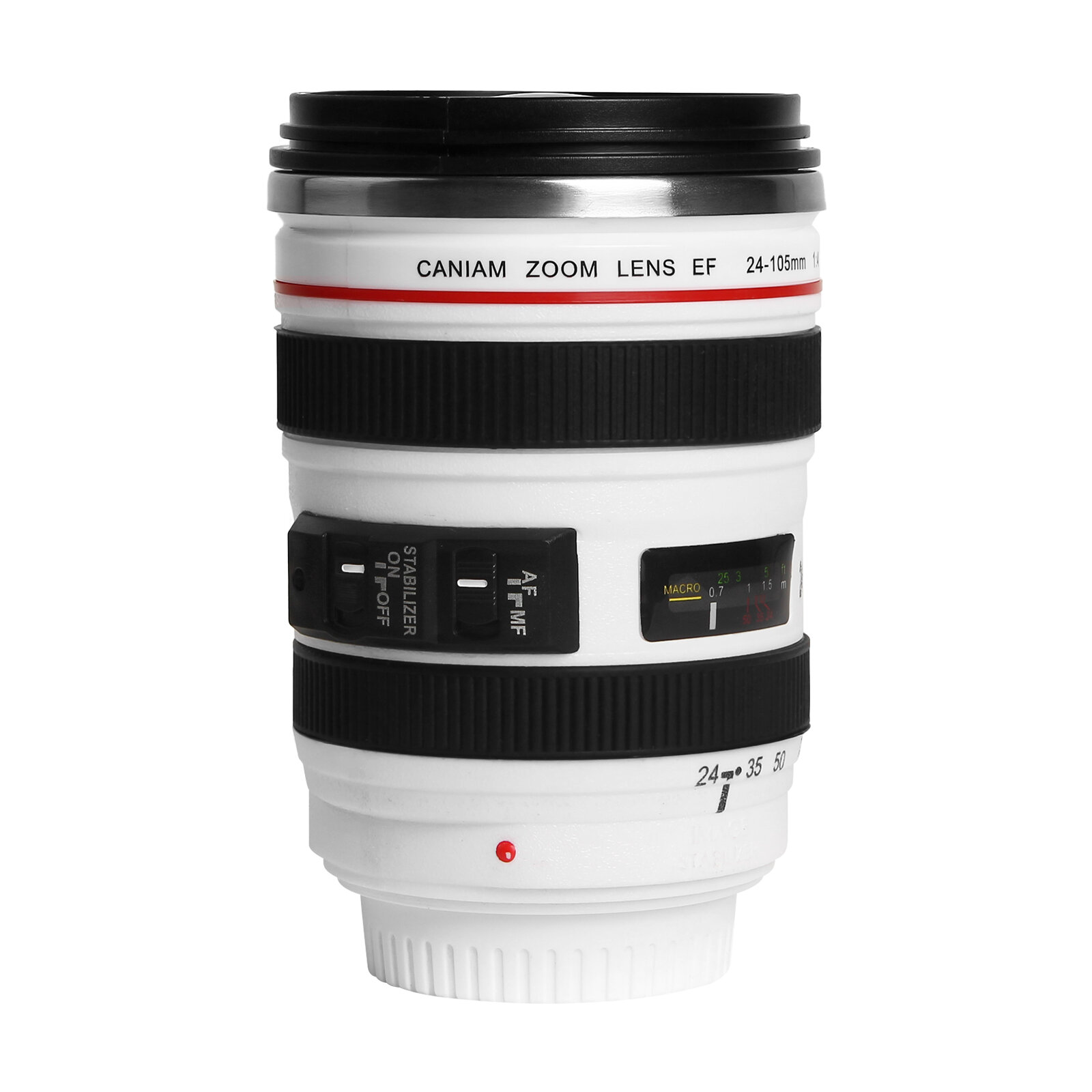 Объектив камеры Кофейная кружка Фото Кофейная чашка Нержавеющая сталь Объектив камеры Кружки Герметичная кружка для фотографа Дорожная кружка Бутылка воды Идеальный подарок для мужчин и женщин