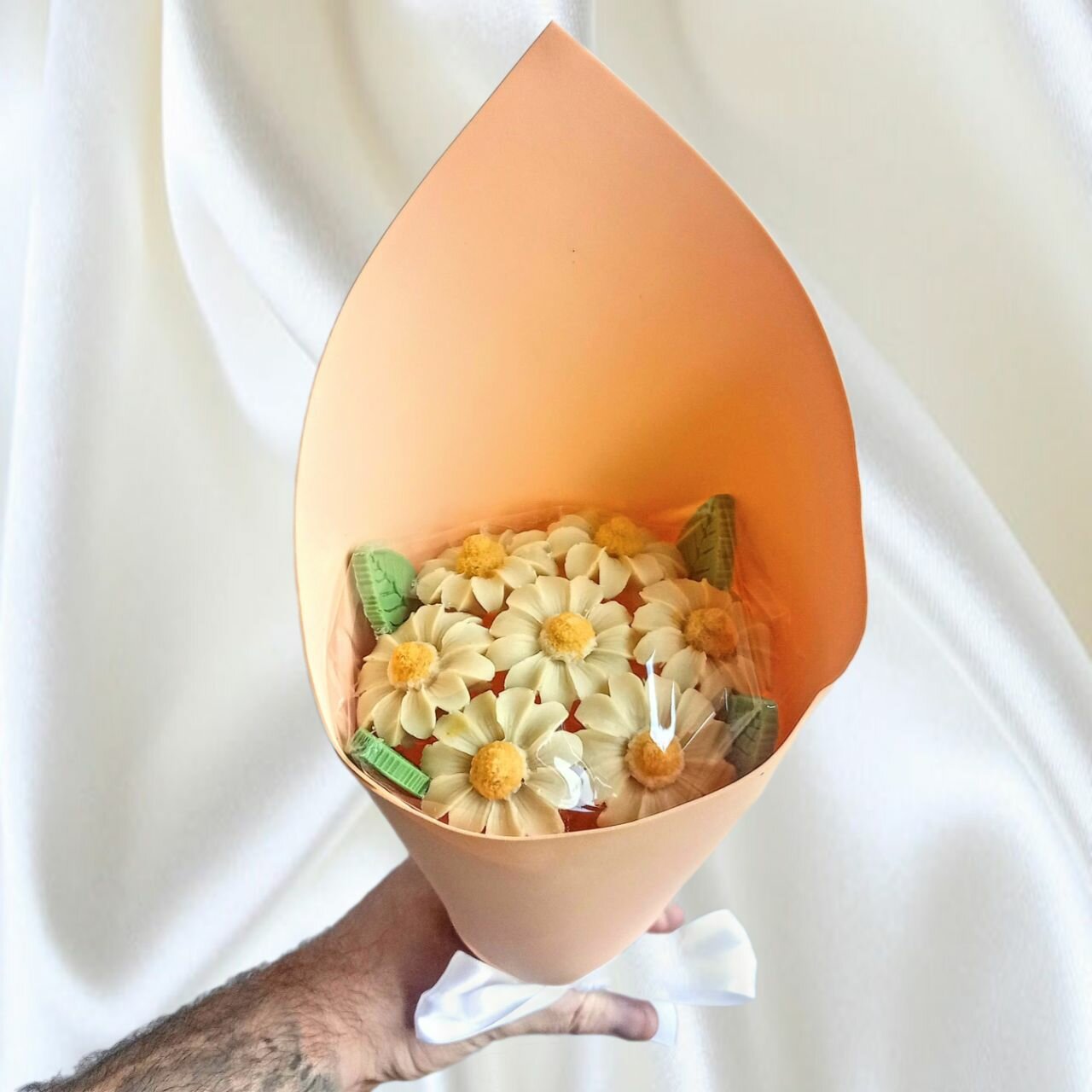 Сладкий Букет в подарок на день рождения/14 февраля/8 марта шоколадные ромашки ShokoTrendy