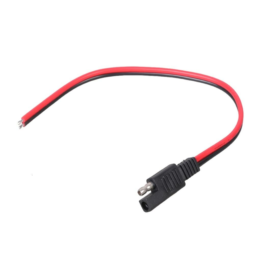 Кабель питания SAE 30 см/100 см, медный провод 14AWG для автомобильного аккумулятора, газонокосилки, 30cm