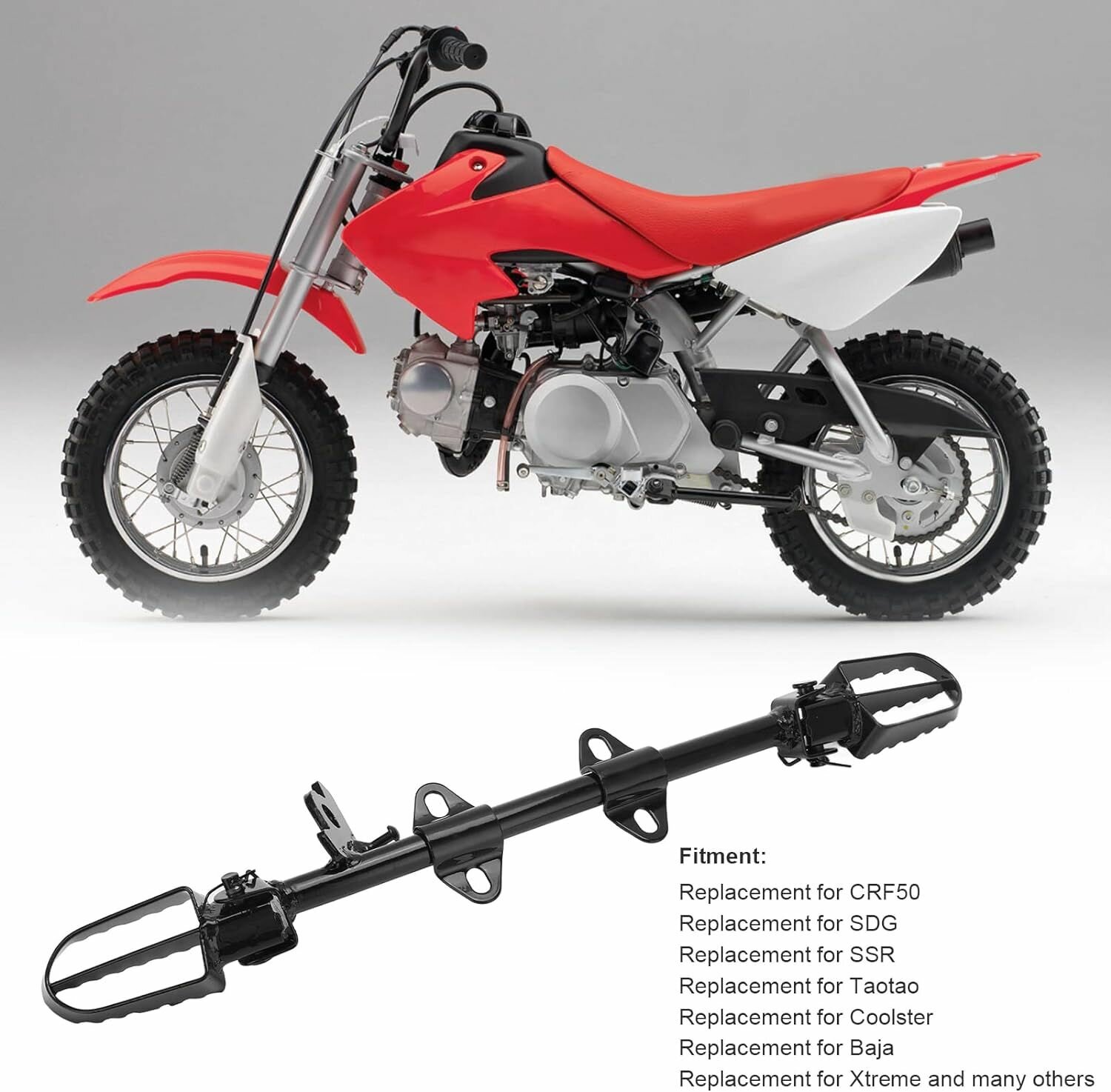 Подножки водителя для питбайка