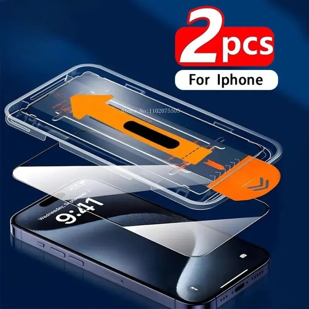 2 шт. закаленное стекло HD для iPhone 17 Air 17 16 15 Promax 14 Plus 12 13 11 Promax Айфон XS макс