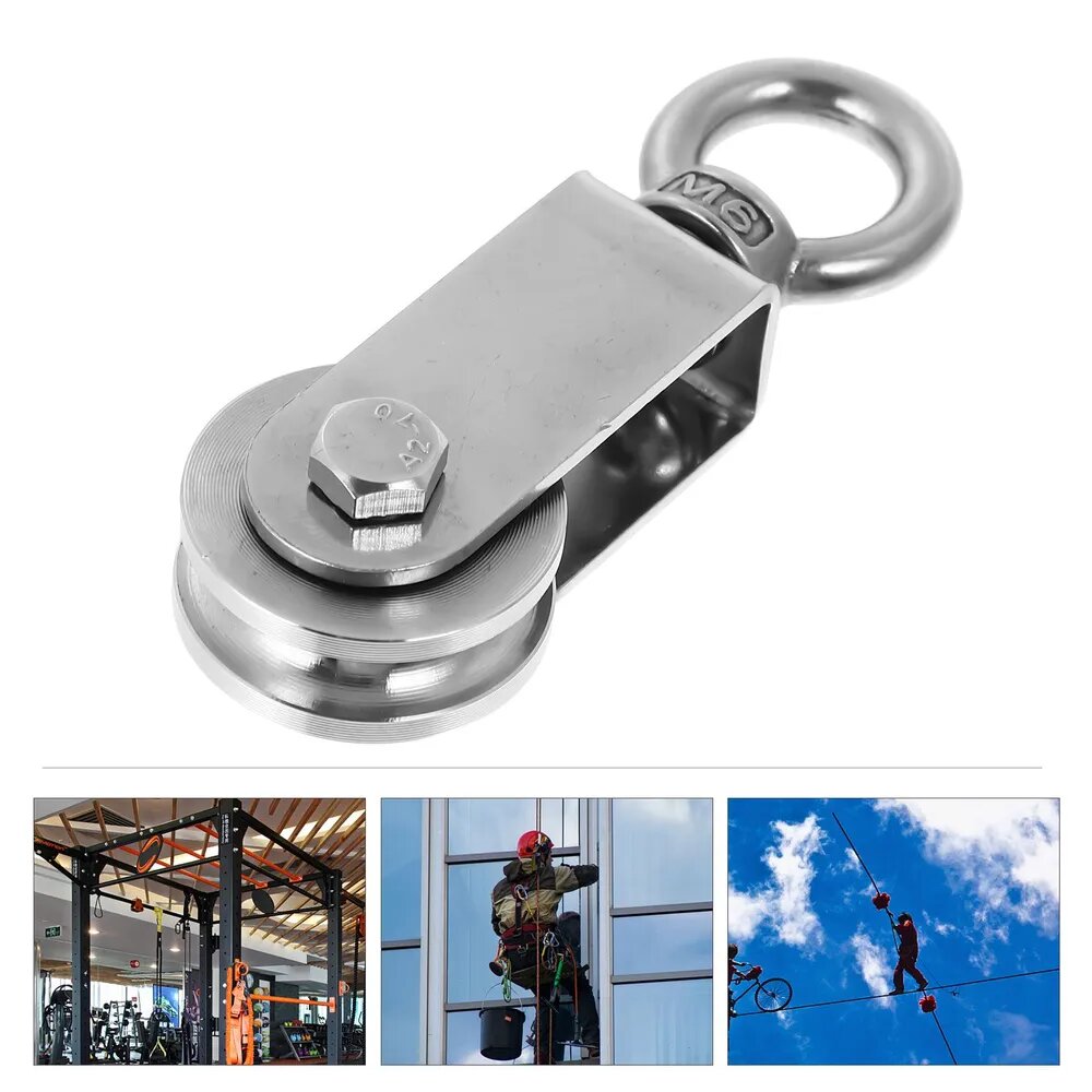 Универсальный Блок Шкива U-образный Для Фитнеса И Тренажеров 1 Пcs Серебристый 8 60X1 80X1 63Cm