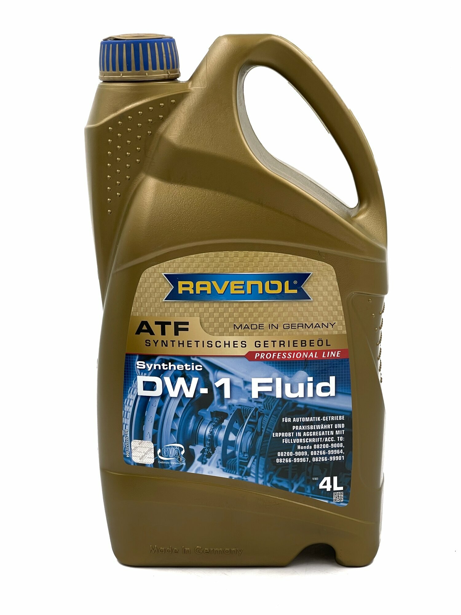Масло трансмиссионное Ravenol ATF DW-1 Fluid , 4 литра , для АКПП