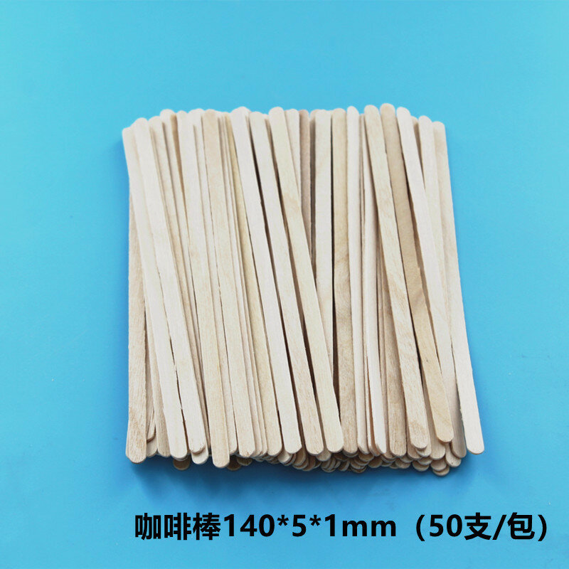Одноразовые ложки, одноразовые деревянные вилки, деревянные ложки, деревянные ножи, набор из 50 деревянных ложек, кофейные палочки, десертные ложки