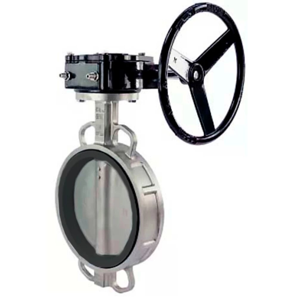 Затвор DN.ru 304-304-EPDM-2W-Fb-R Ду300 Ру16, с РД, квадрат 22х22