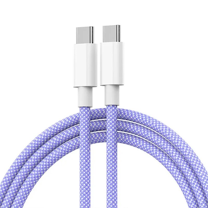 USB-C кабель 2m Purple, быстрая зарядка 60W