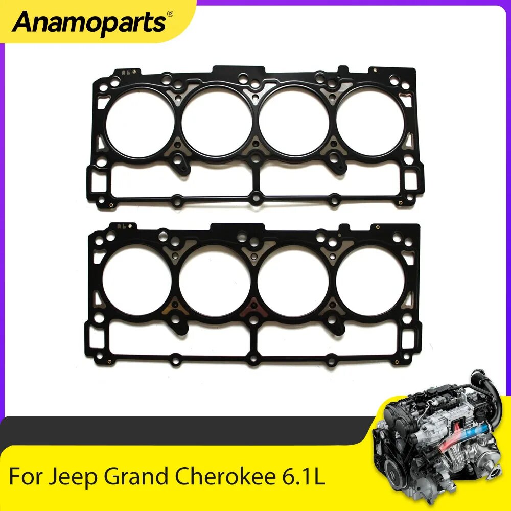 Комплект прокладок головки блока цилиндров двигателя, подходит для газа 6,1 л для Chrysler 300 Jeep Grand Cherokee Dodge Charger Magnum Challenger 6,1 л 05-10