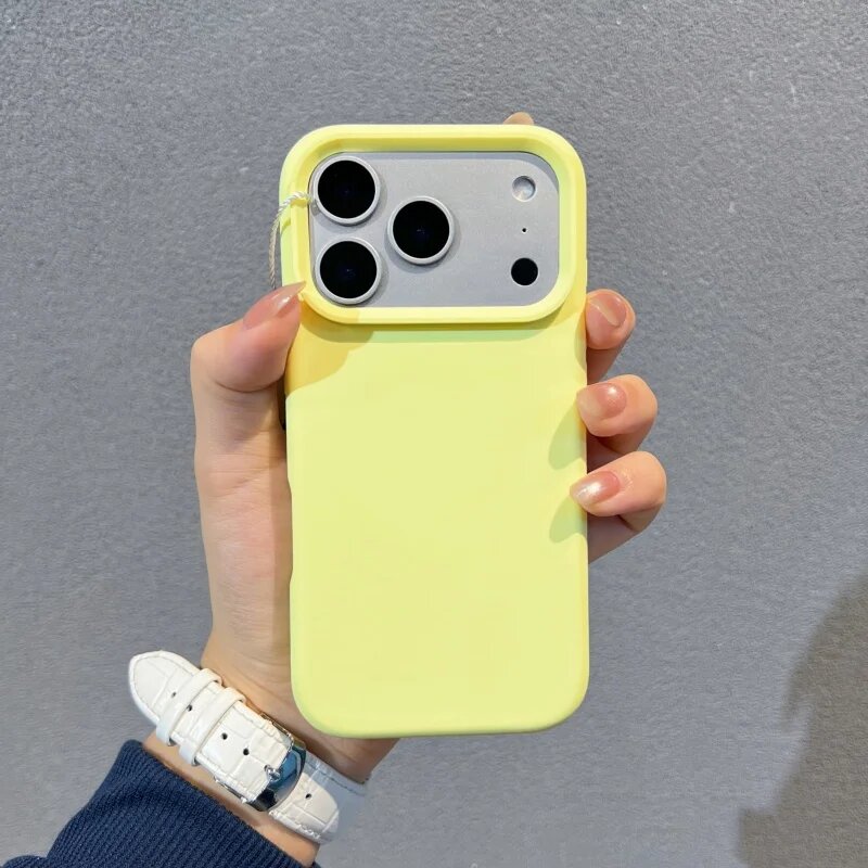 Светло-желтый чехол для iPhone 17 Air, MagSafe
