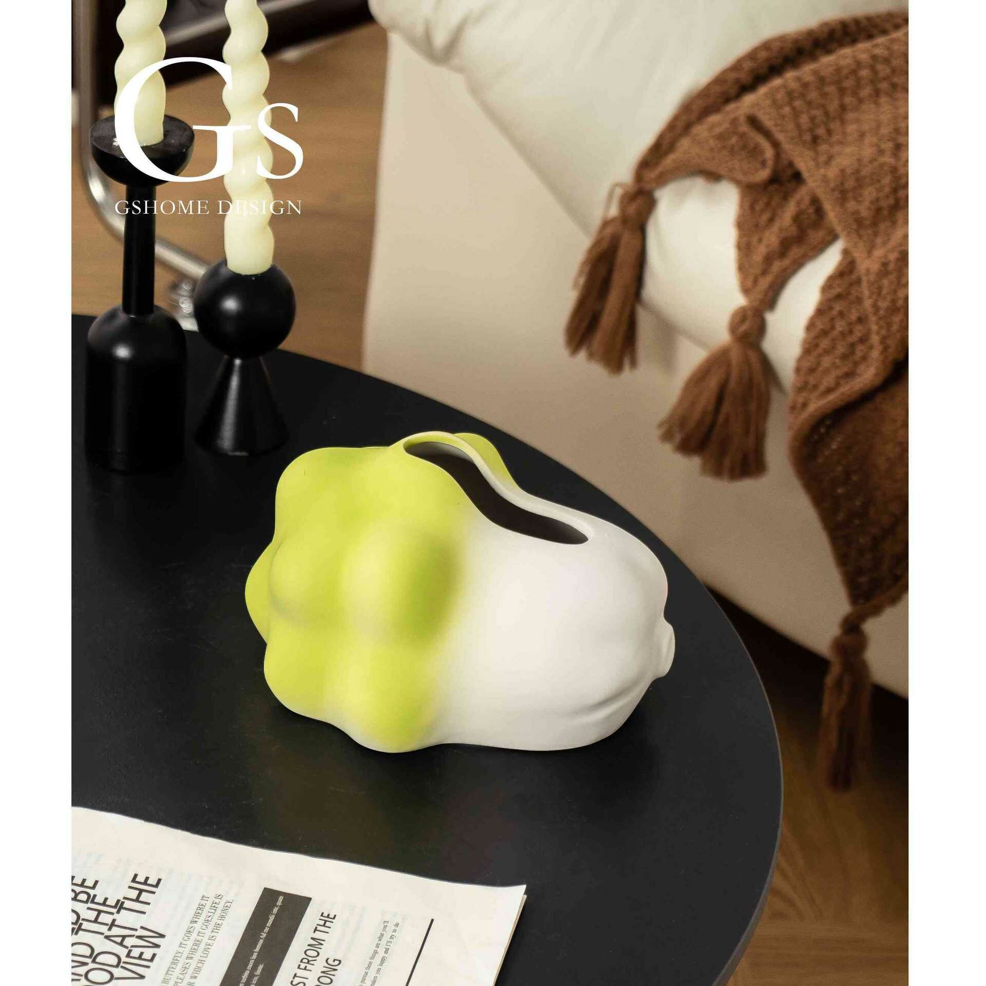 Керамическая коробка для салфеток Bai Cai Bai Cai, милый декор для гостиной, настольная коробка для салфеток, креативное хранение, высококачественная легкая роскошь