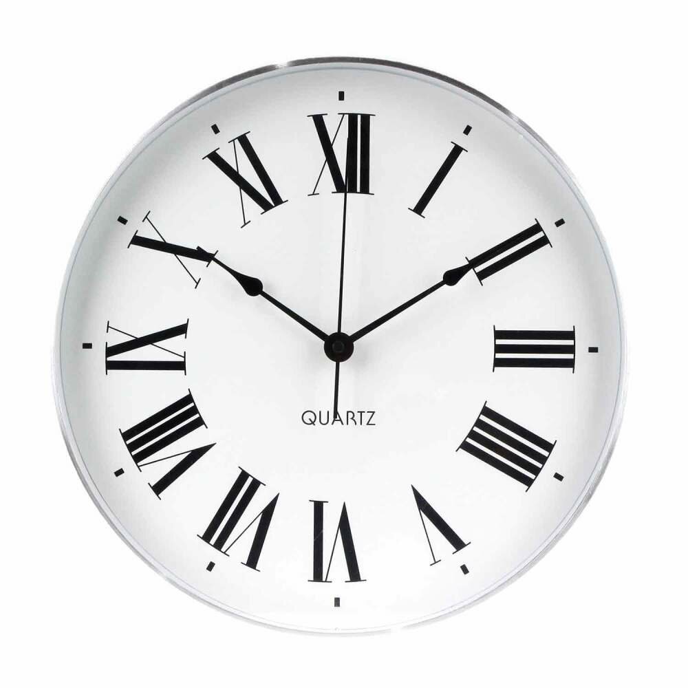 Часы настенные 31*4.2см EG7757-HF383W, белый/серебро