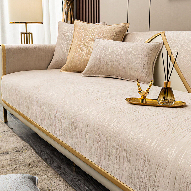 Кожаная подушка для дивана на все сезоны, высококачественный чехол для дивана, легкая роскошь, нескользящая, устойчивая к царапинам от кошек подушка для дивана