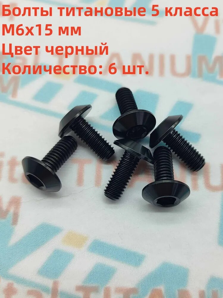 Болт 15 мм, 6 шт.