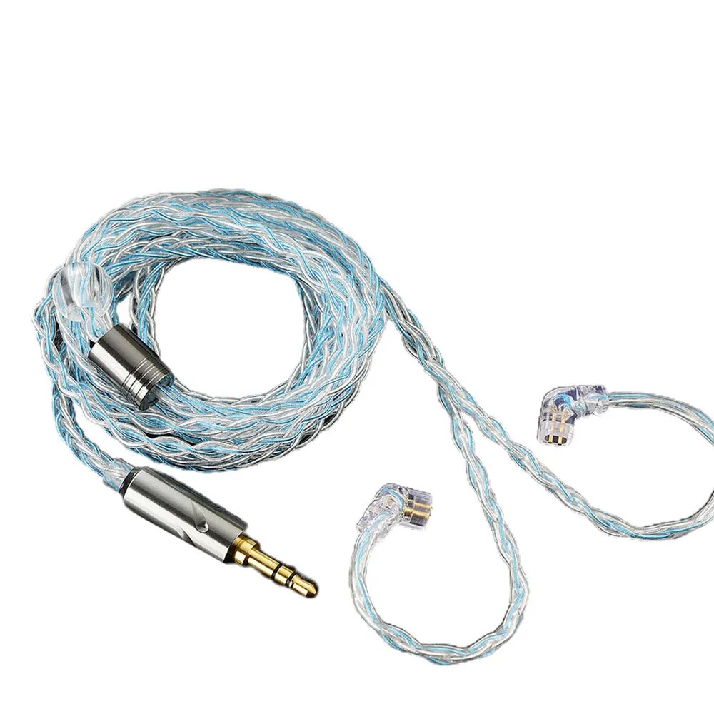 QKZ T1 8-жильный аккумуляторный кабель для наушников HiFi 2pin 075 мм QKZ-ZXN/ZXT/AK