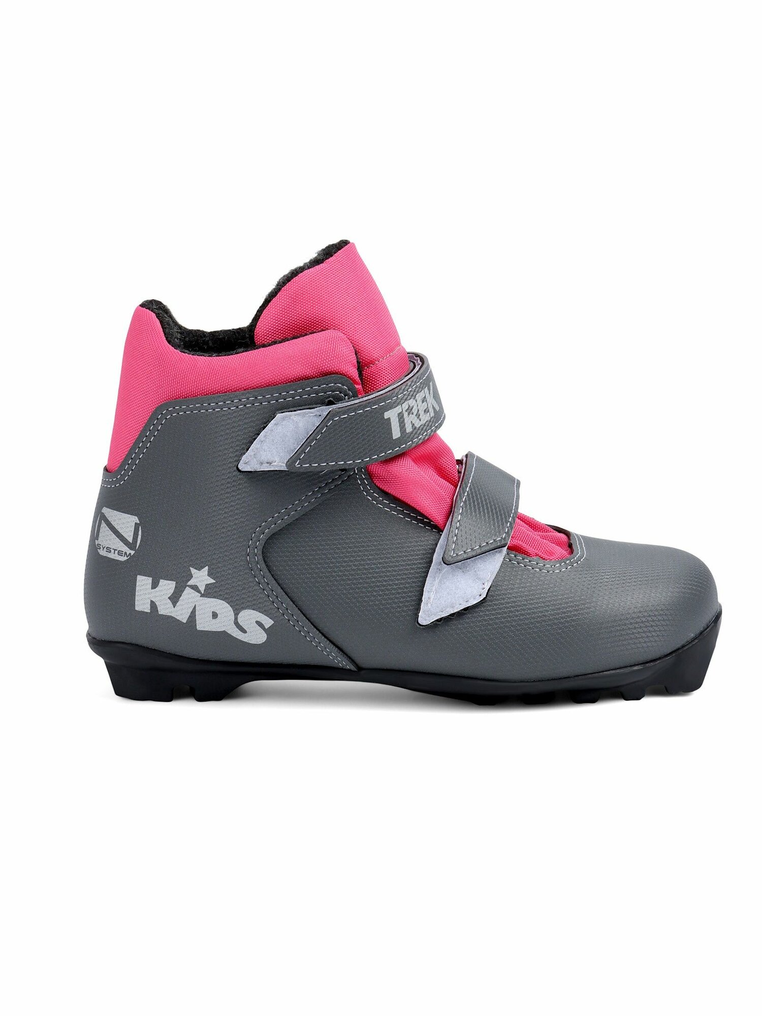 Ботинки лыжные детские Kids5 TREK, NNN, р. 32, искусственная кожа, серые